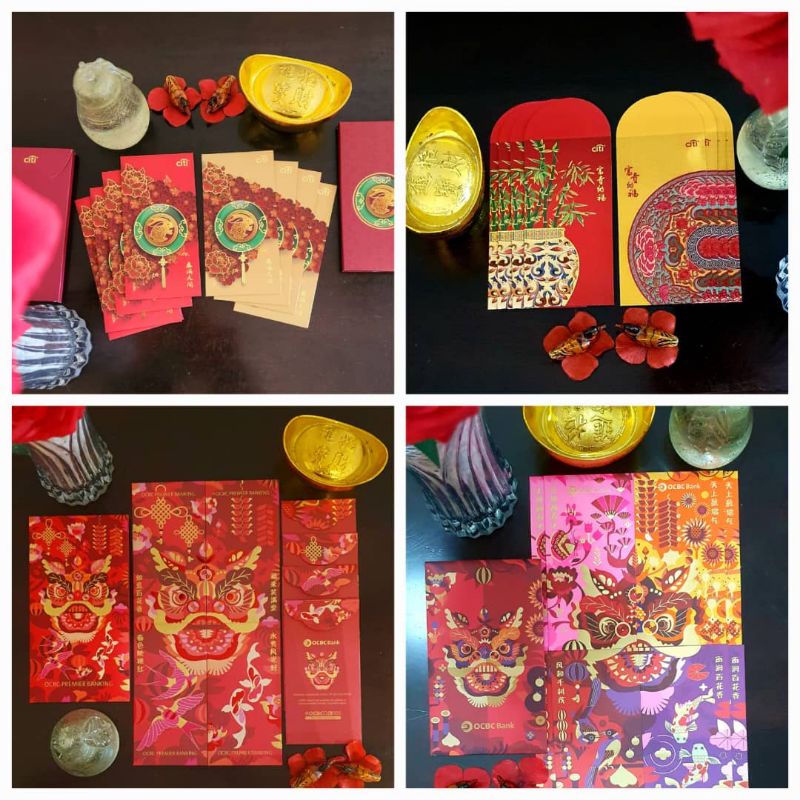 Bundle Set Ang Pow Red Packets Citibank and OCBC Premier angpow ...