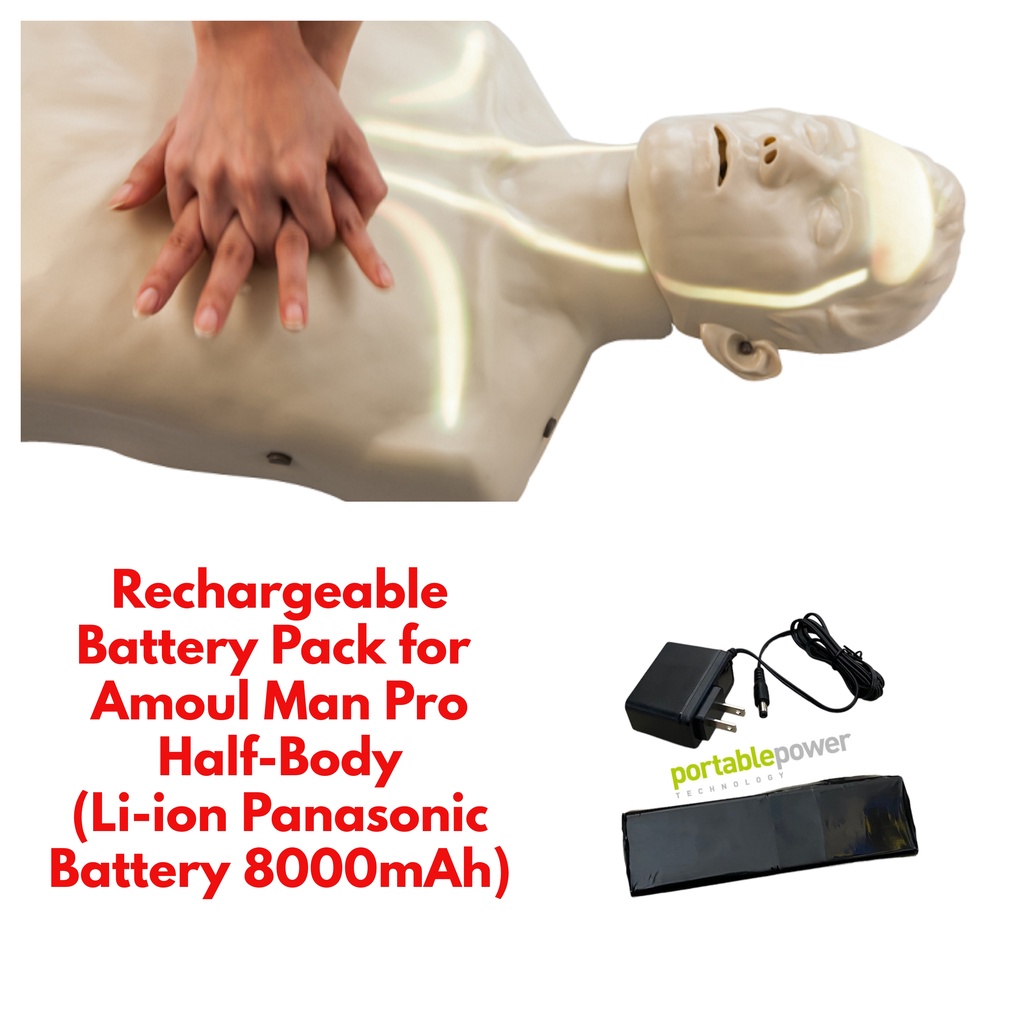 Custom Battery Pack for Amoul Man Pro Half Body - Li-ion 8000mAh ...