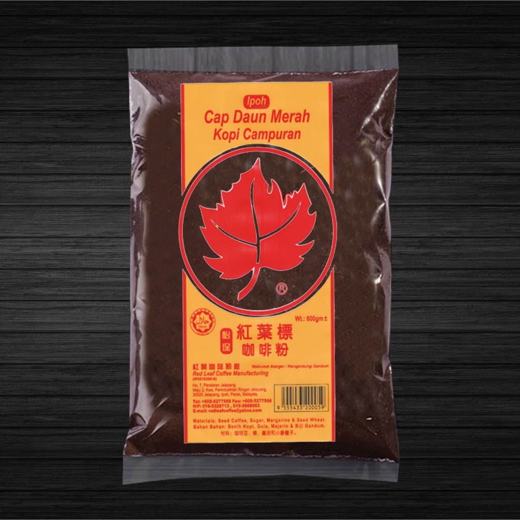 Red Leaf Black Coffee Powder 红叶传统黑咖啡粉 - 600g | Shopee Malaysia