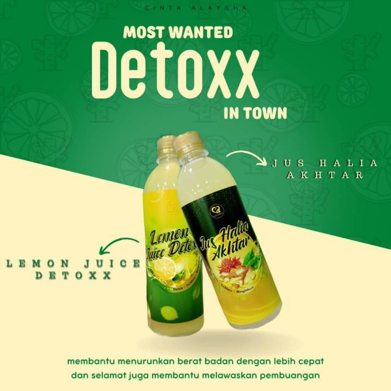SET PECAH LEMAK VIRAL JUS HALIA JUS LEMON DETOX | Shopee Malaysia