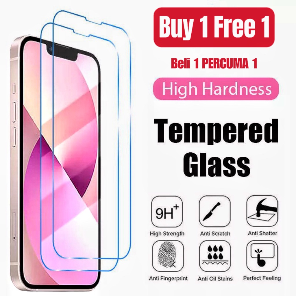 iPhone Tempered Glass Full Clear iP 11 12 13 14 15 Pro X Xs Max XR mini ...