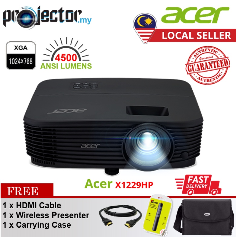 Acer X1228i XGA 4500 ANSI Lumens WiFi/Wireless DLP Projector, High ...