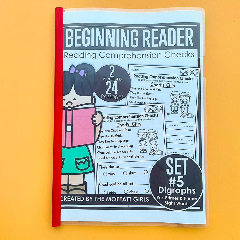 Begging Reader Reading Comprehension ChecksActivities Worksheets ...