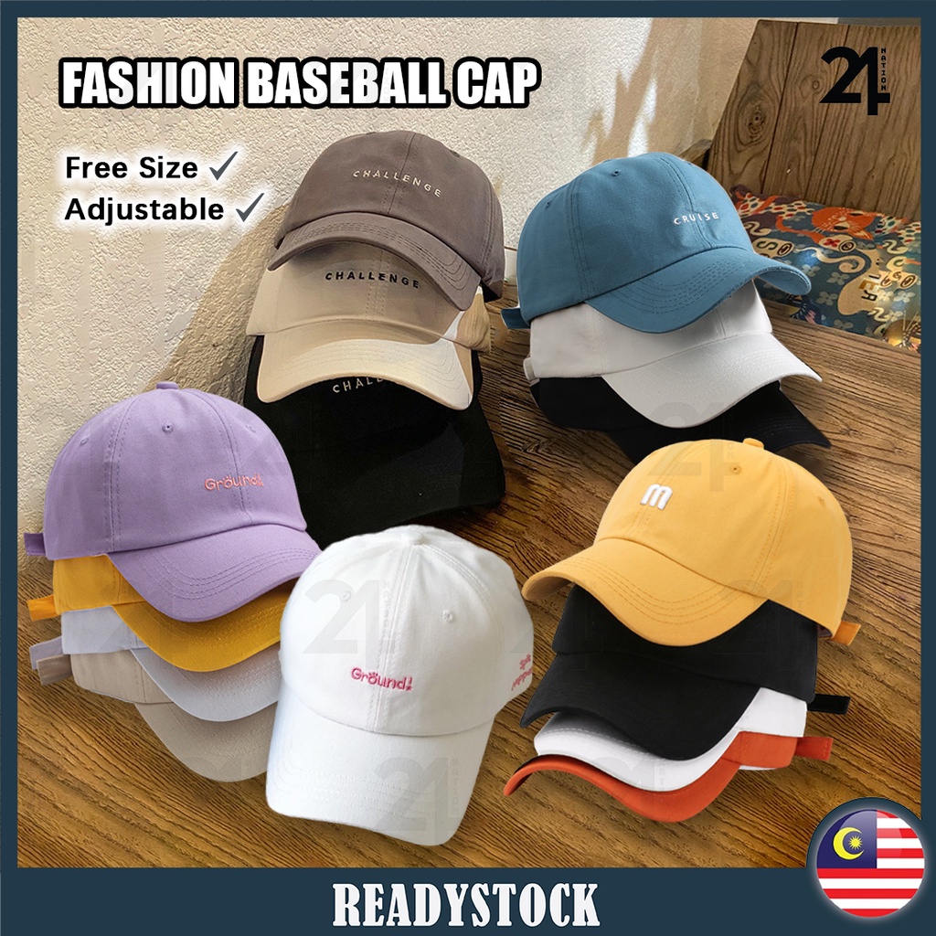 (Readystock) Baseball Cap Adjustable Couple Men and Women Fashion Hip ...