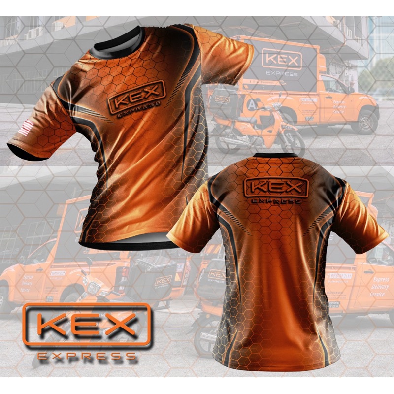 KEX Express Sublimation Tshirt | Baju Courier KEX Express | Shopee Malaysia