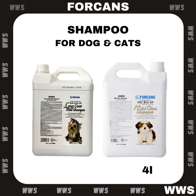 Forcans Pet Shampoo # Long Coat # Mild Olive Shampoo # Puppy & Kitten ...