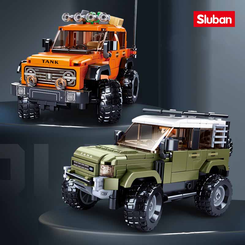 Sluban Building Block Toys Morden Military B1013/B1015 T300 Tank SUV ...