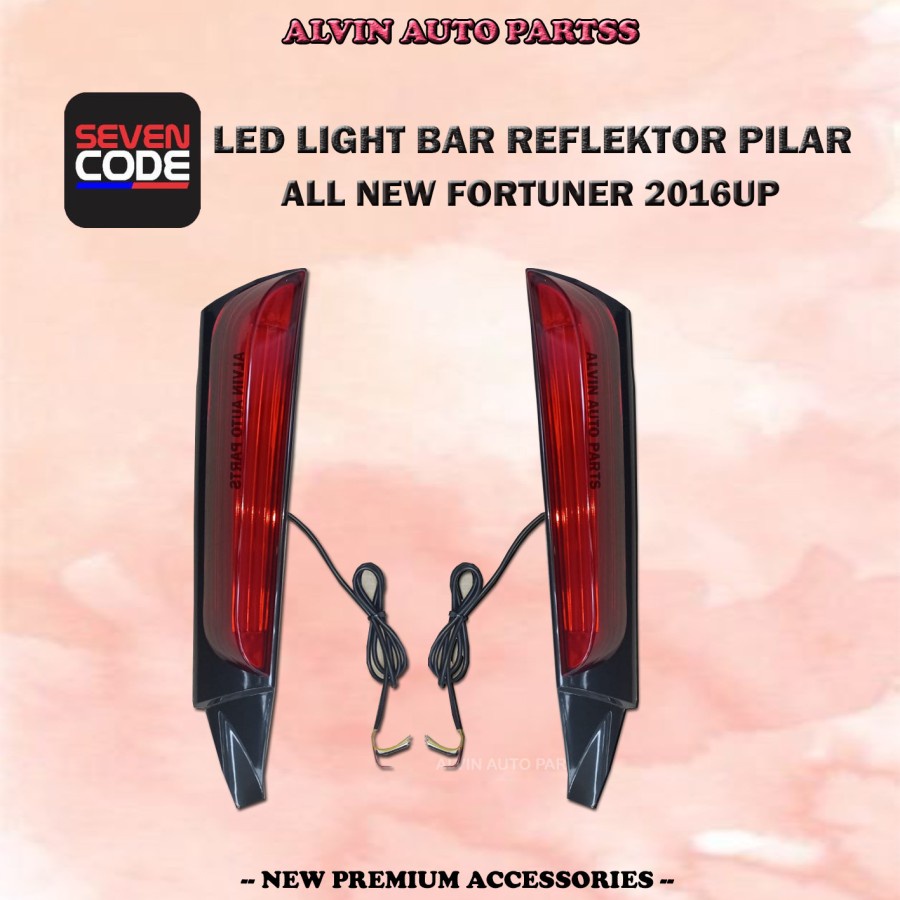 Led LIGHT BAR Reflector BAR ALL NEW FORTUNER Reflector PILLAR | Shopee ...