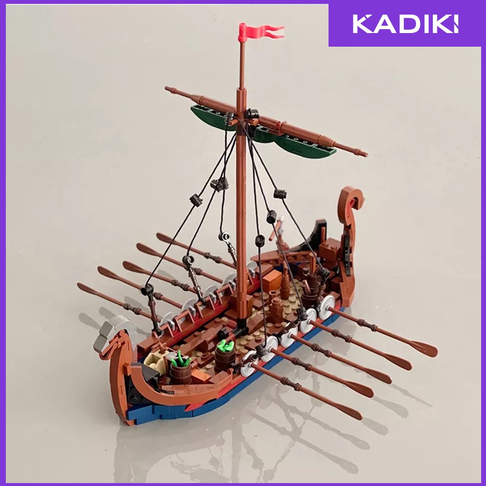 Brick Viking Pirate Ship Pirate Ship Lego Display Diecast Mediavel War ...