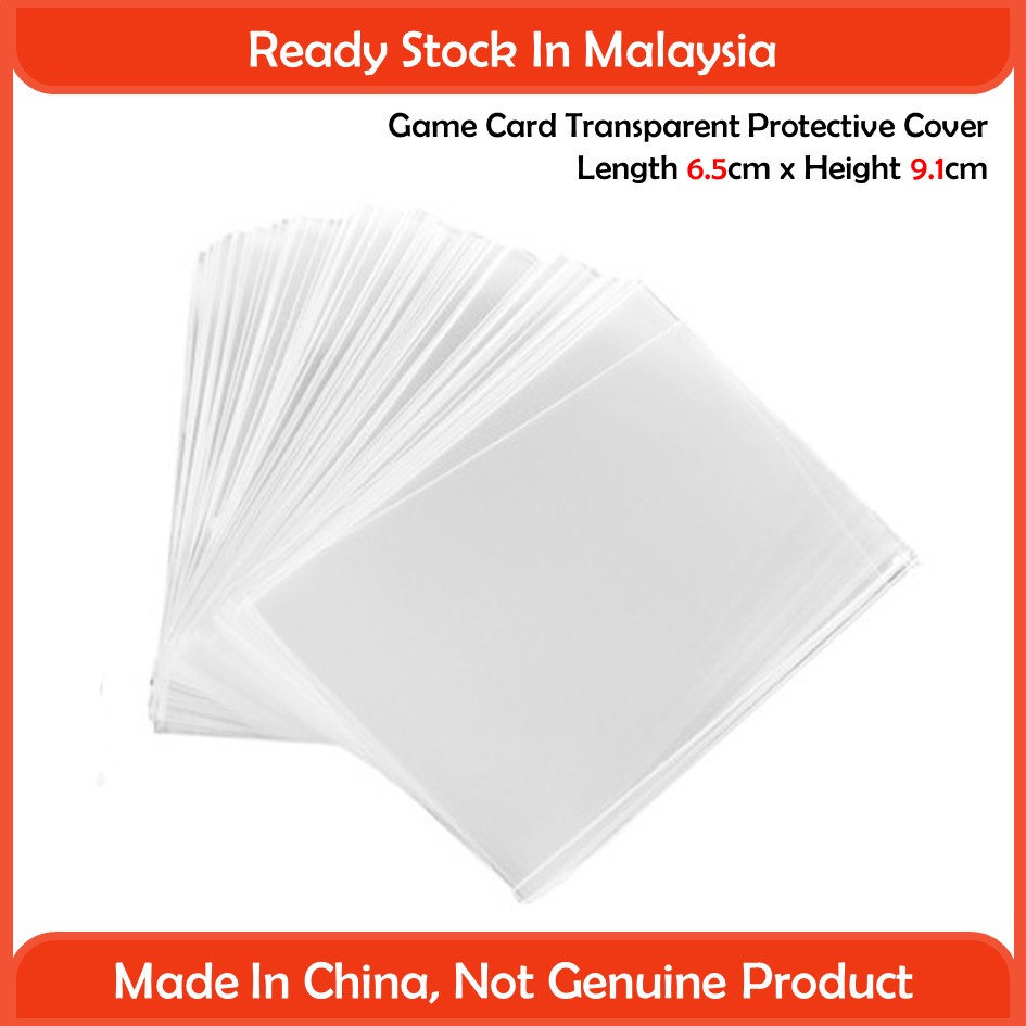 [100pcs] Pokemon Yugioh Board Game Card Transparent Protective Cover ...