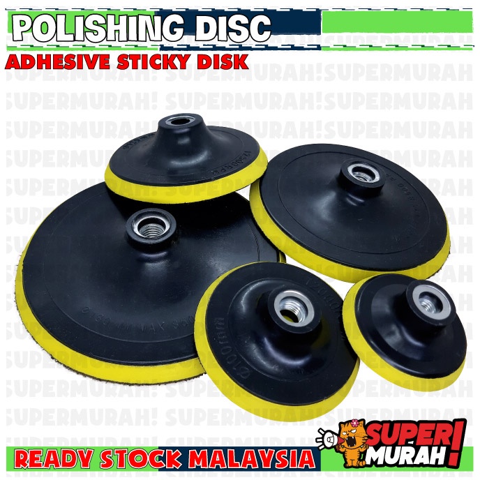 Velcro Polishing Disc 3"/4"/5"/6"/7" M10/M14/M16 【 Polisher Disc ...
