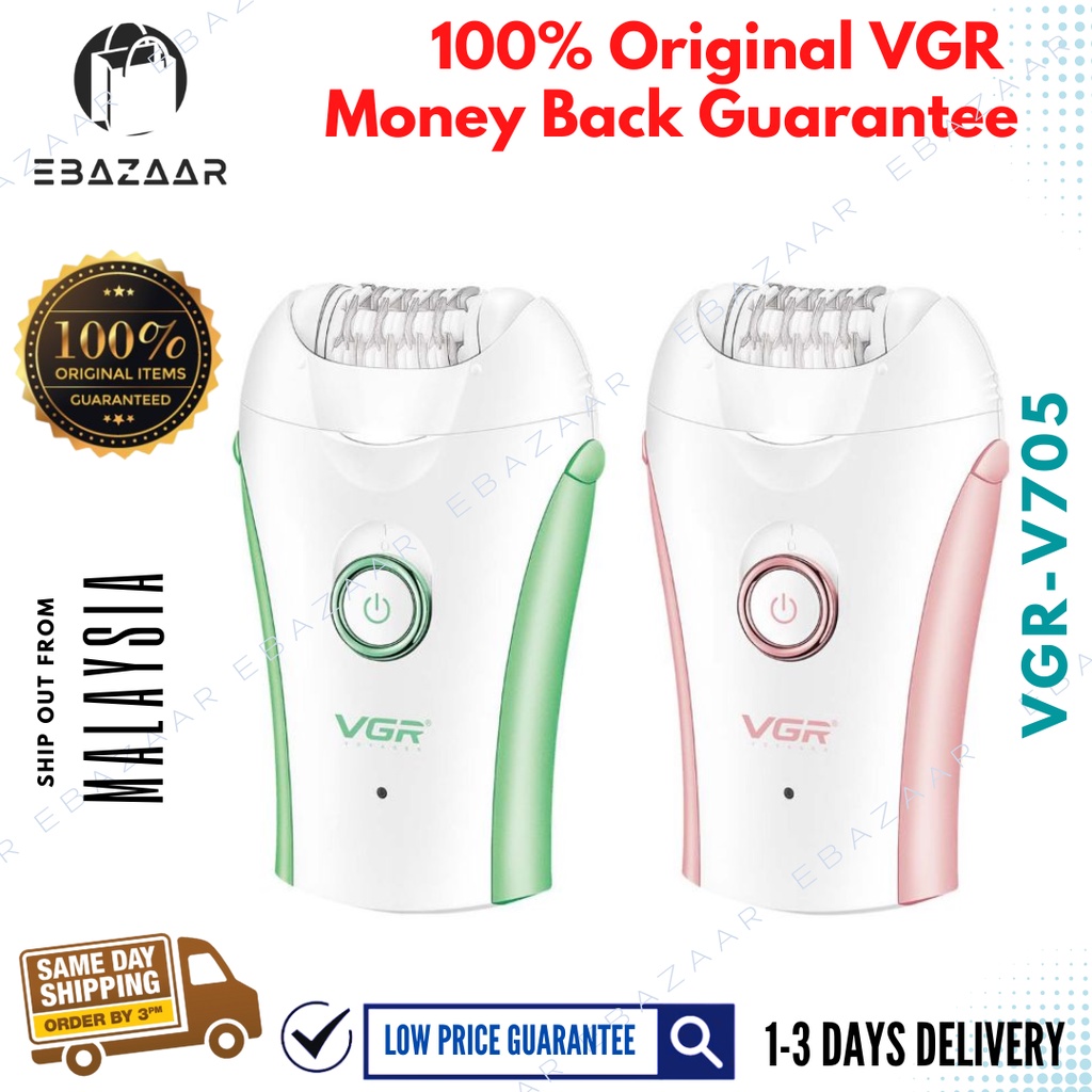 Original VGR V-705 Grooming Kit Washable Professional Lady Shaver Electric Trimmer Body Shaver ...