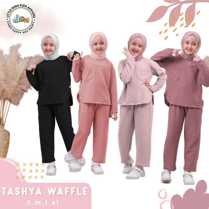 Tashya WAFFLE Suit For Children, Noble Kharis Material | Shopee Malaysia