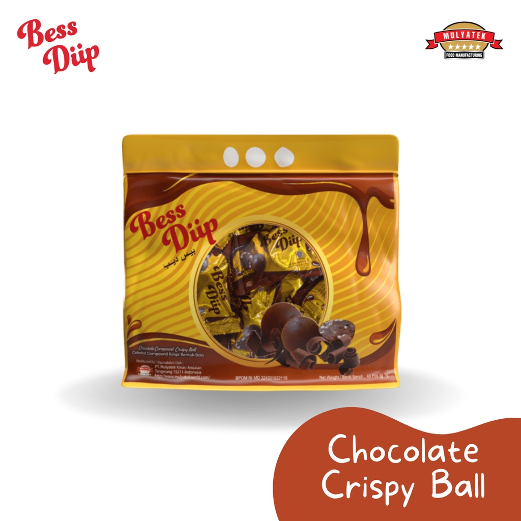 Bess Dip Crispy Chocolate Ball Snack Crispy Crispy Chocolate Balls 7 gr ...