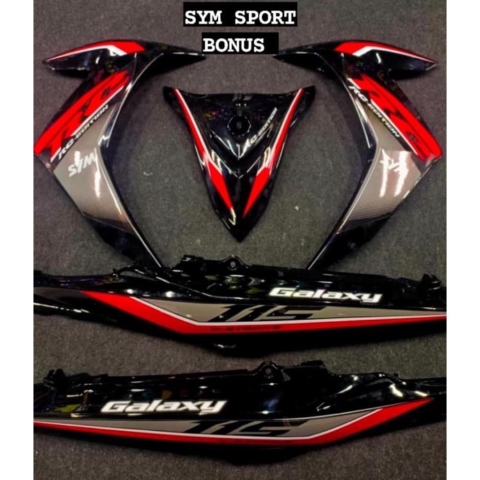 COVERSET HLD SYM SPORT BONUS 115 RC EDITION (Siap Tampal) | Shopee Malaysia