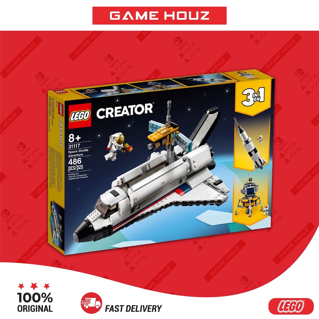 LEGO Creator 3in1 Space Shuttle Adventure (LG31117) | Shopee Malaysia