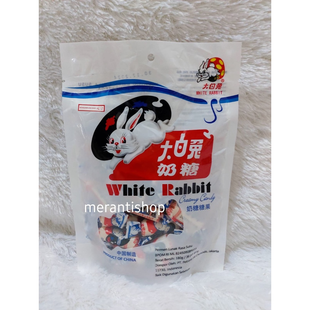 White Rabbit Candy 108gr / Non Halal Rabbit Milk Candy / White Rabbit ...