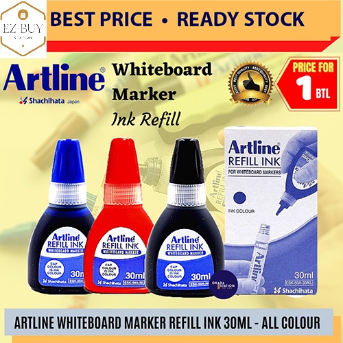 Artline Whiteboard Marker Pen Refill Ink (30ml) / Whiteboard Marker Ink ...