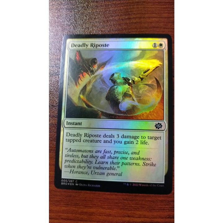 Magic the gathering Deadly Riposte (Foil) | Shopee Malaysia