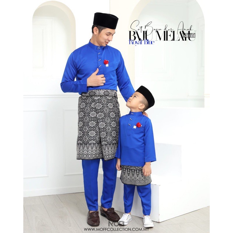 BAJU MELAYU SEDONDON | SET AYAH DAN ANAK | BAJU MELAYU SLIMFIT | BAJU ...