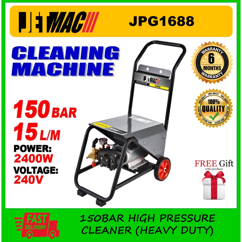 JETMAC JPG1688 150BAR HEAVY DUTY HIGH PRESSURE CLEANER | Shopee Malaysia