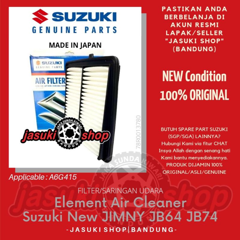 Element Air Cleaner Filter Filter Air Filter Suzuki New Jimny JB64 JB74 ...