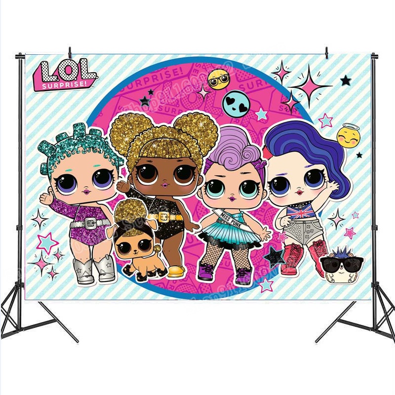 LOL Surprise Doll Children's Birthday Party Cute Girl Background ...