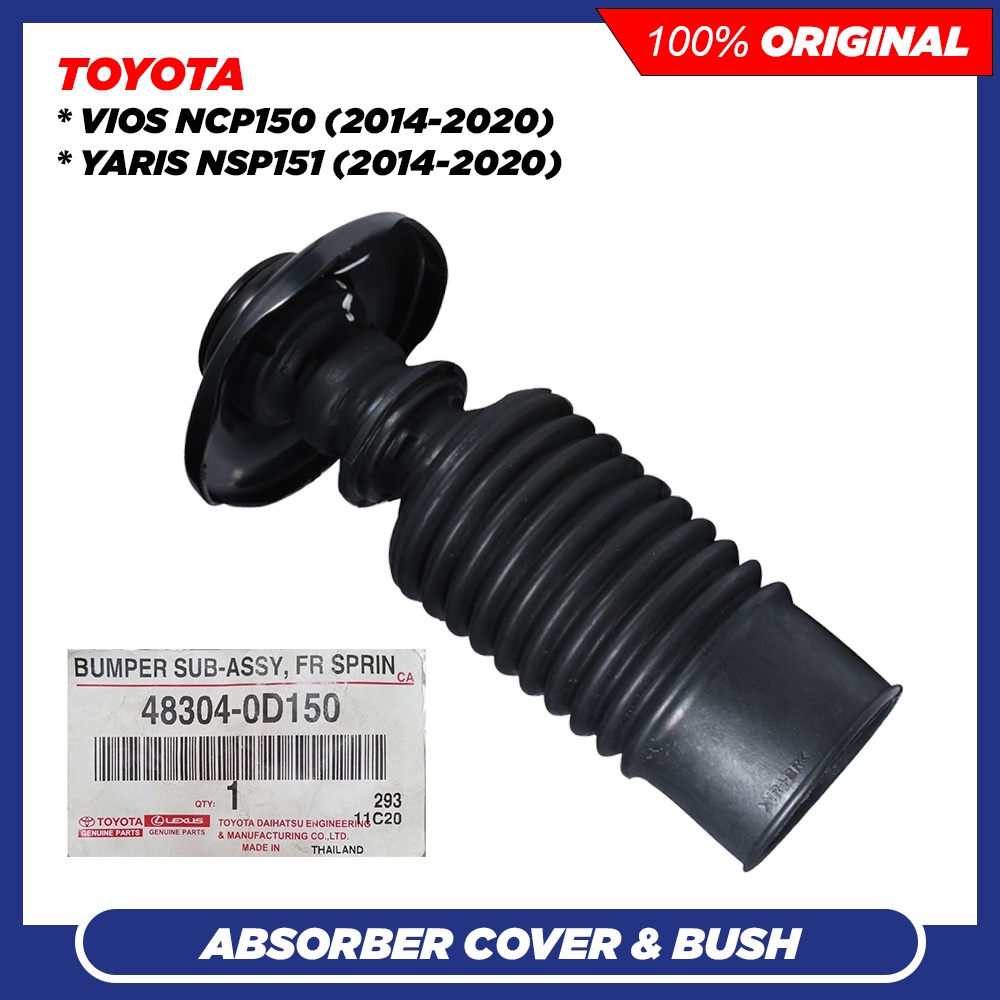 TOYOTA ABSORBER COVER & BUSH (1PCS) - VIOS YARIS NCP150 / NSP151 (2014 ...