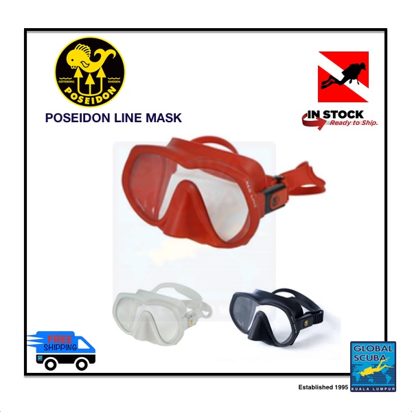 Poseidon Line Mask for Scuba Diving and Snorkeling | Shopee Malaysia