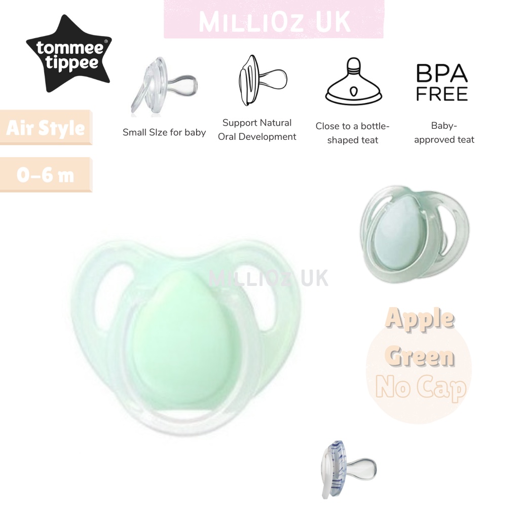 Tommee Tippee Anytime Air Style 0-6m Orthodontic Soother with Cap ...