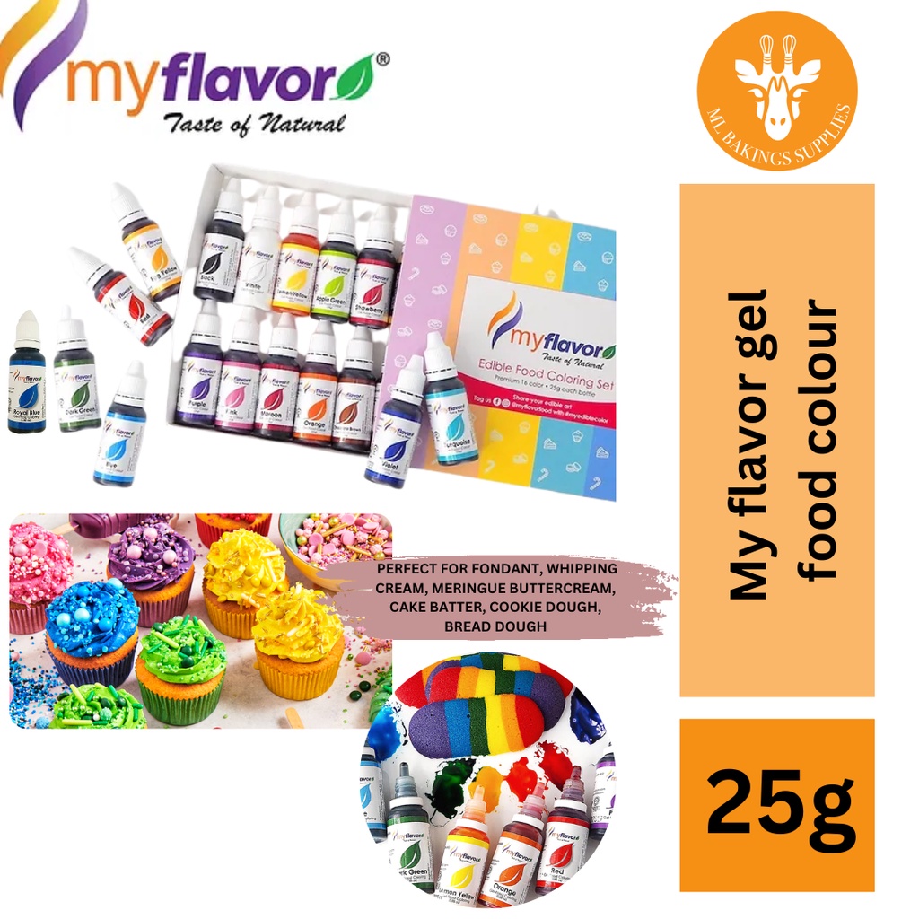 [READY STOCK] Gel Color My Flavor 25g Colouring White Violet Purple ...