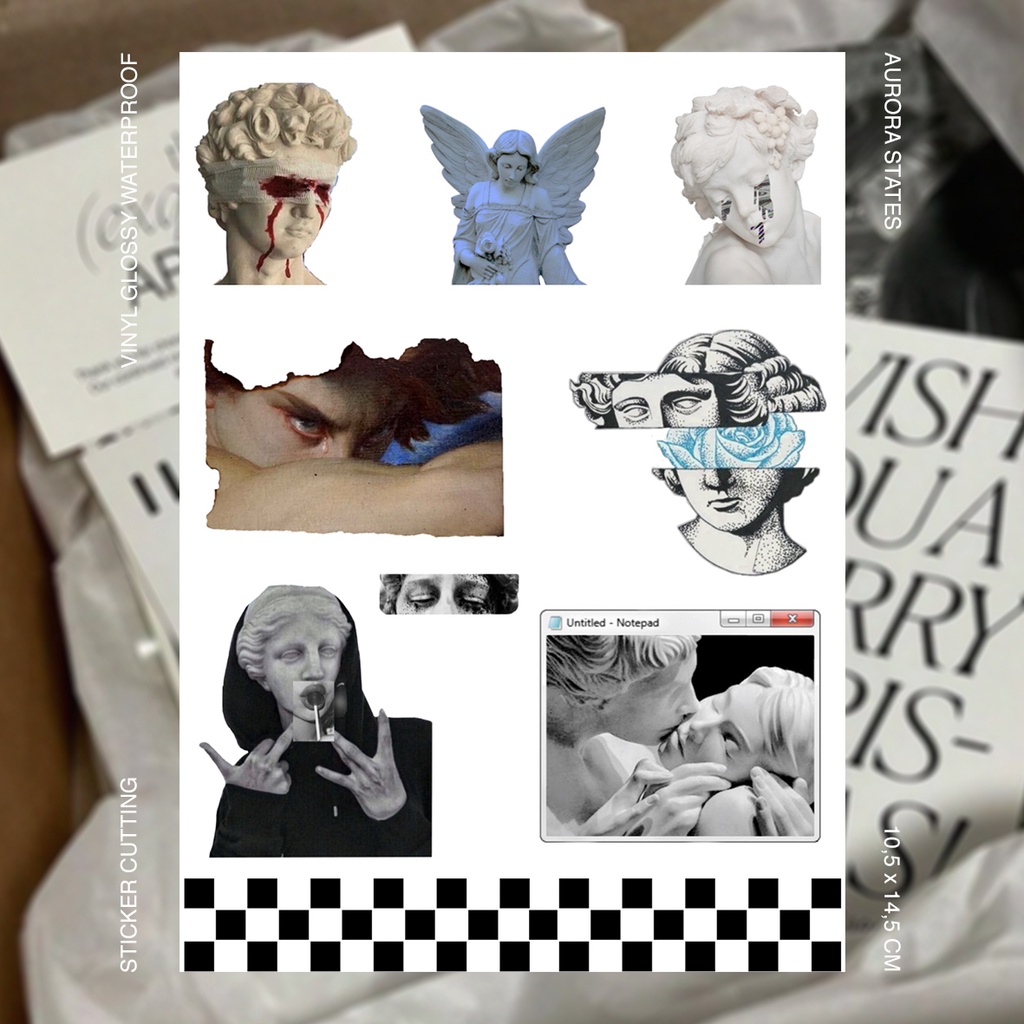 HP Statue Sticker Aesthetic Packs | Cellphone/laptop Sticker Case ...