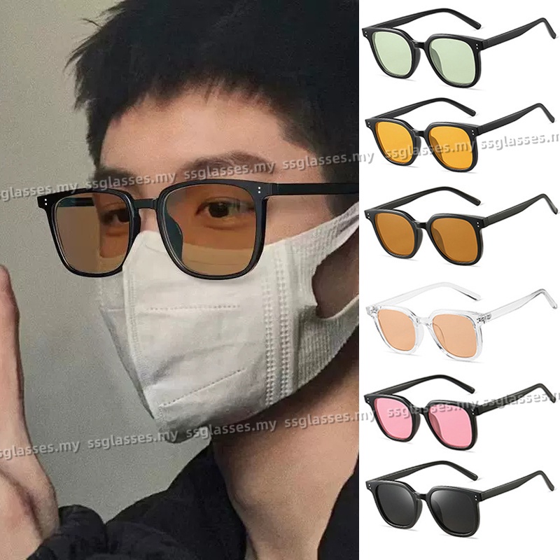 [In Stock] Tea color Spec Korean Style Sunglasses Spek Cermin Mata Kaca ...