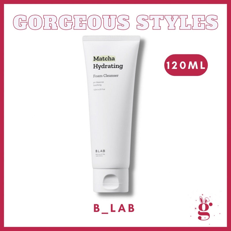 READY STOCK B_LAB MATCHA HYDRATING FOAM CLEANSER 120ML/BLAB MATCHA ...