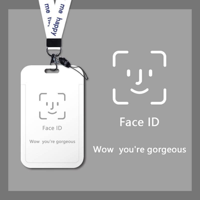 Face recognition card holder for student id campus meal card case bus ...
