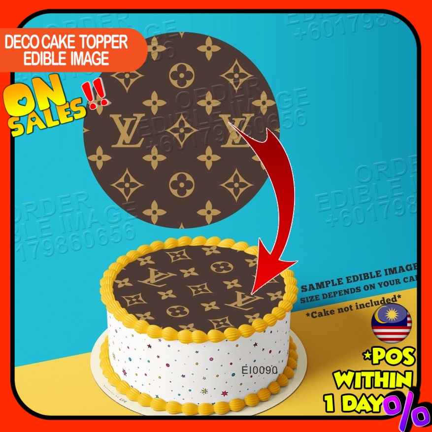 Printing EI Logo Brand Bag Edible Image Print Cake Photo Icing Paper ...