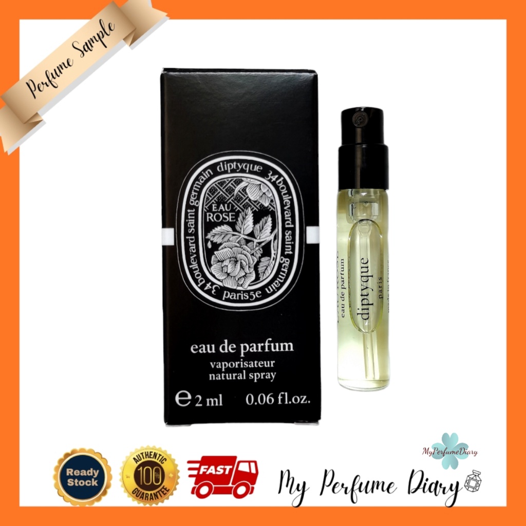 Luxury Niche Fragrance Diptyque Eau Rose EDP/Orpheon EDP 2ml Perfume ...