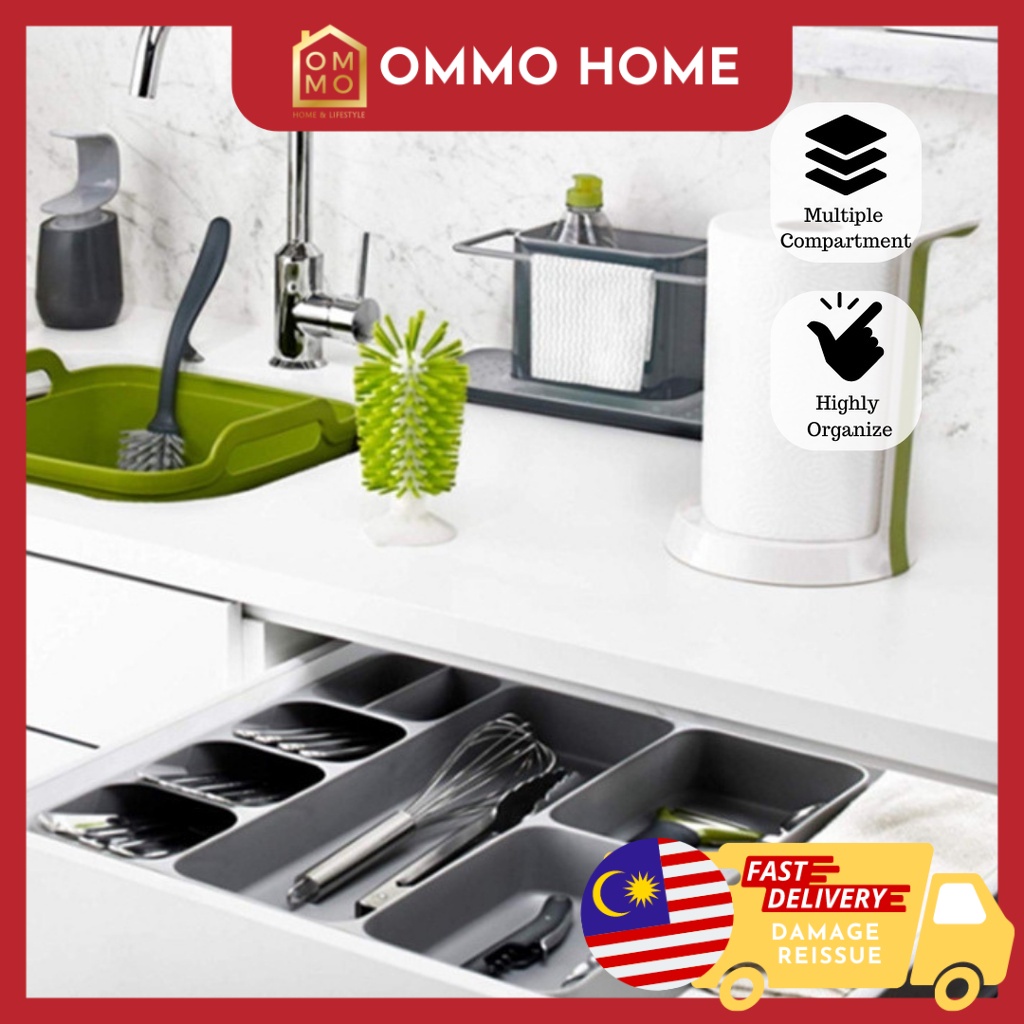 Viney Cutlery Spoon Fork Knife Drawer Organizer | Shopee Malaysia