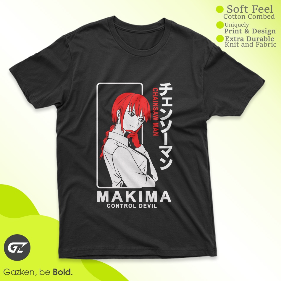 Gazken Chainsaw Man Makima Control Devil From Hell T-Shirt Anime Manga ... Gazken Chainsaw Man Makima Control Devil From Hell T-Shirt Anime Manga ...