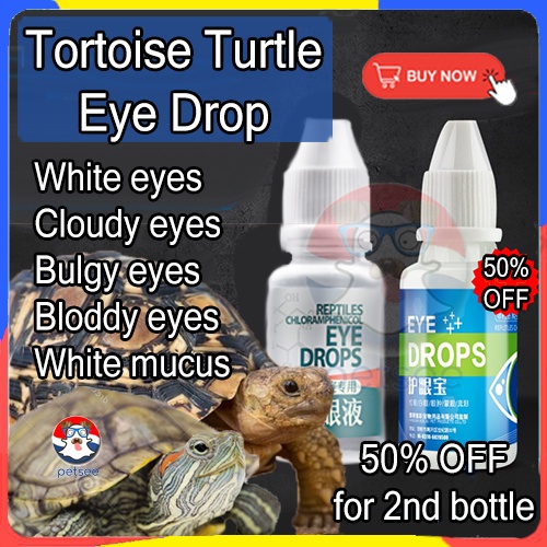PETSEE Turtle Eye Drop 乌龟眼药水 乌龟药 乌龟药水 Reptile Drops Sulcata Tortoise ...