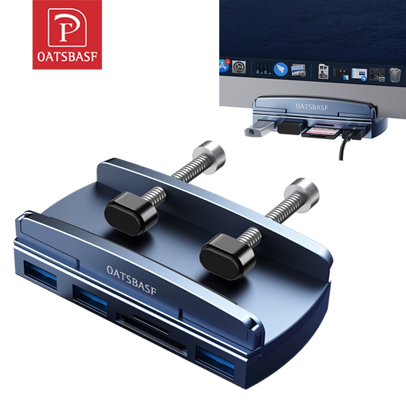 OATSBASF Magnetic 5 in 1 Type-C USB 3.0 TF / SD Reader Adapter Hub ...