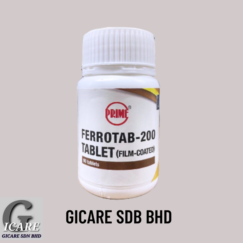 PRIME FERROTAB 200TABLET (FILM-COATED) | Shopee Malaysia