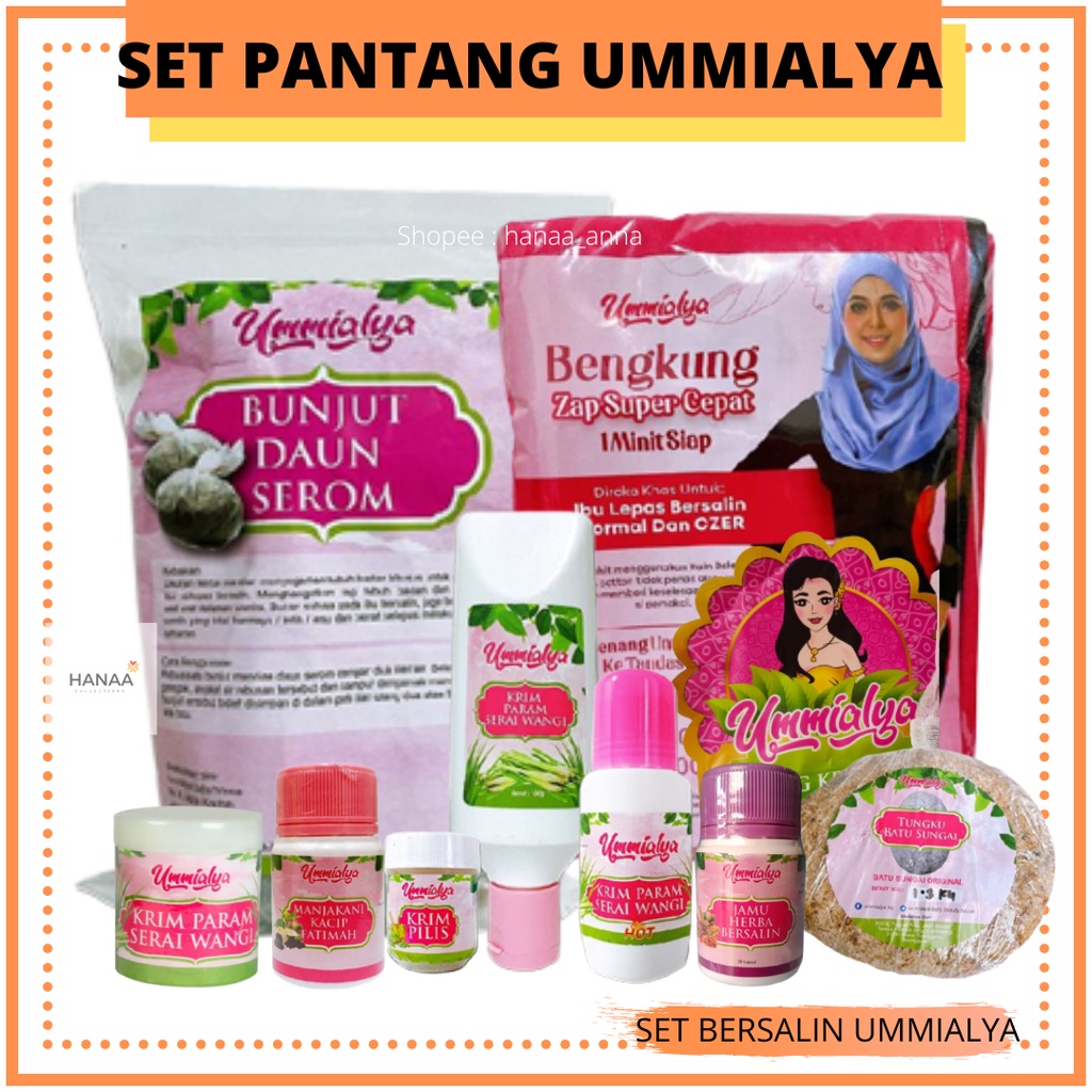 UMMIALYA SET BERPANTANG Set Bersalin Set Pantang Murah | Krim Pilis ...