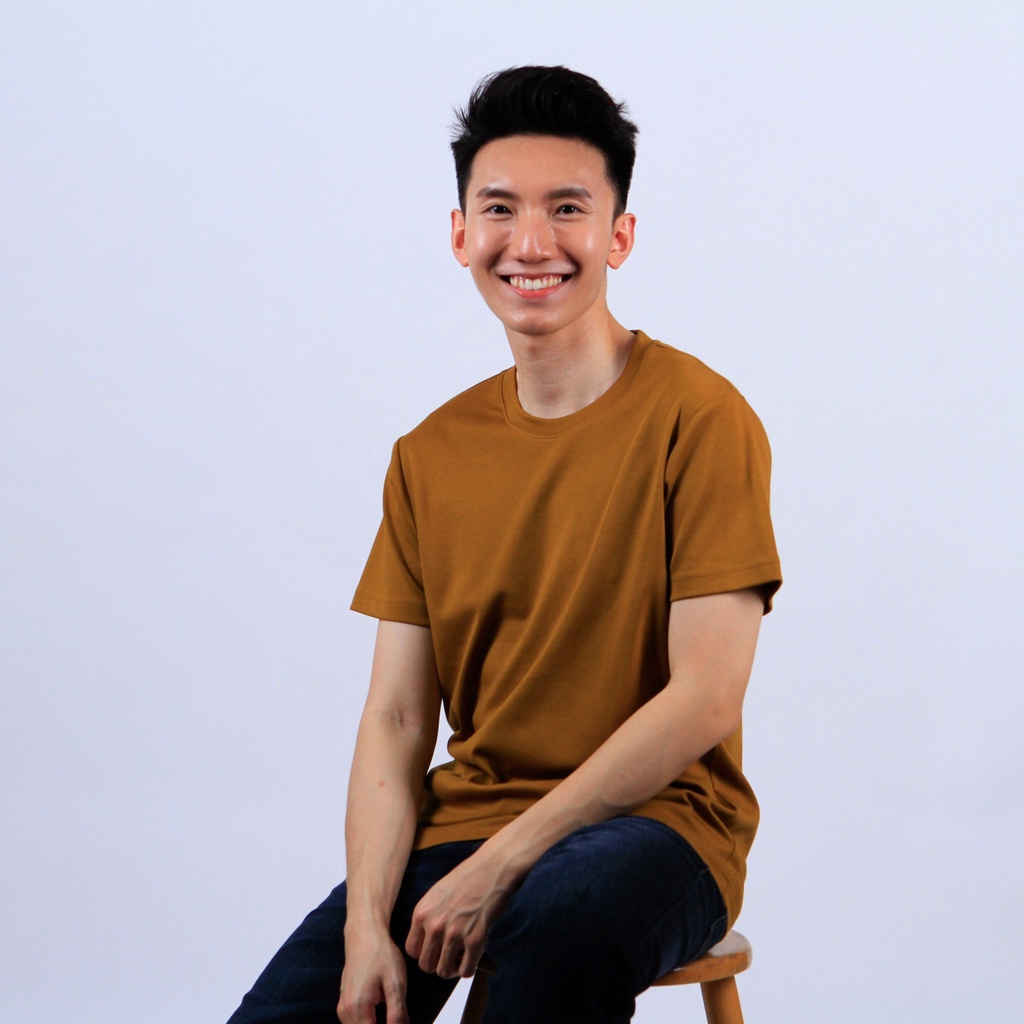 [SIZE: S -2XL] Dapper | Body Fit Round Neck T-Shirt - 1869TRV | Shopee ...