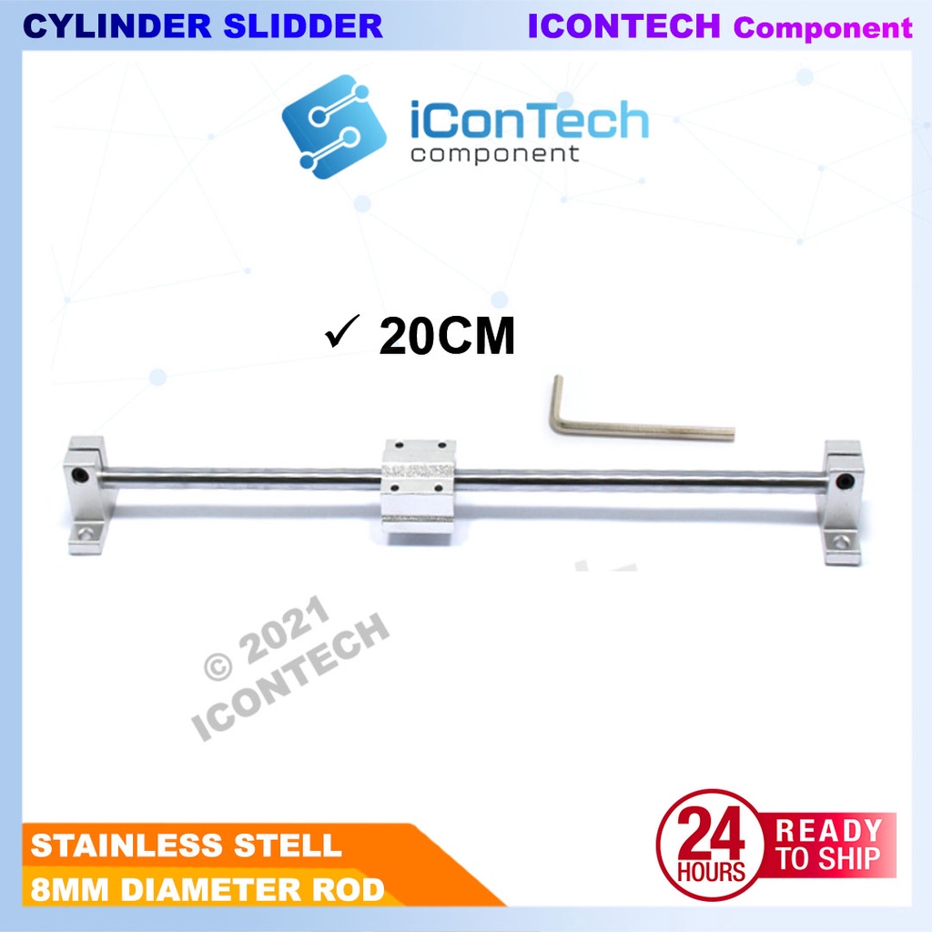 Cylinder Rod Slidder Linear rail 3d printer parts Cylinder Chrome ...