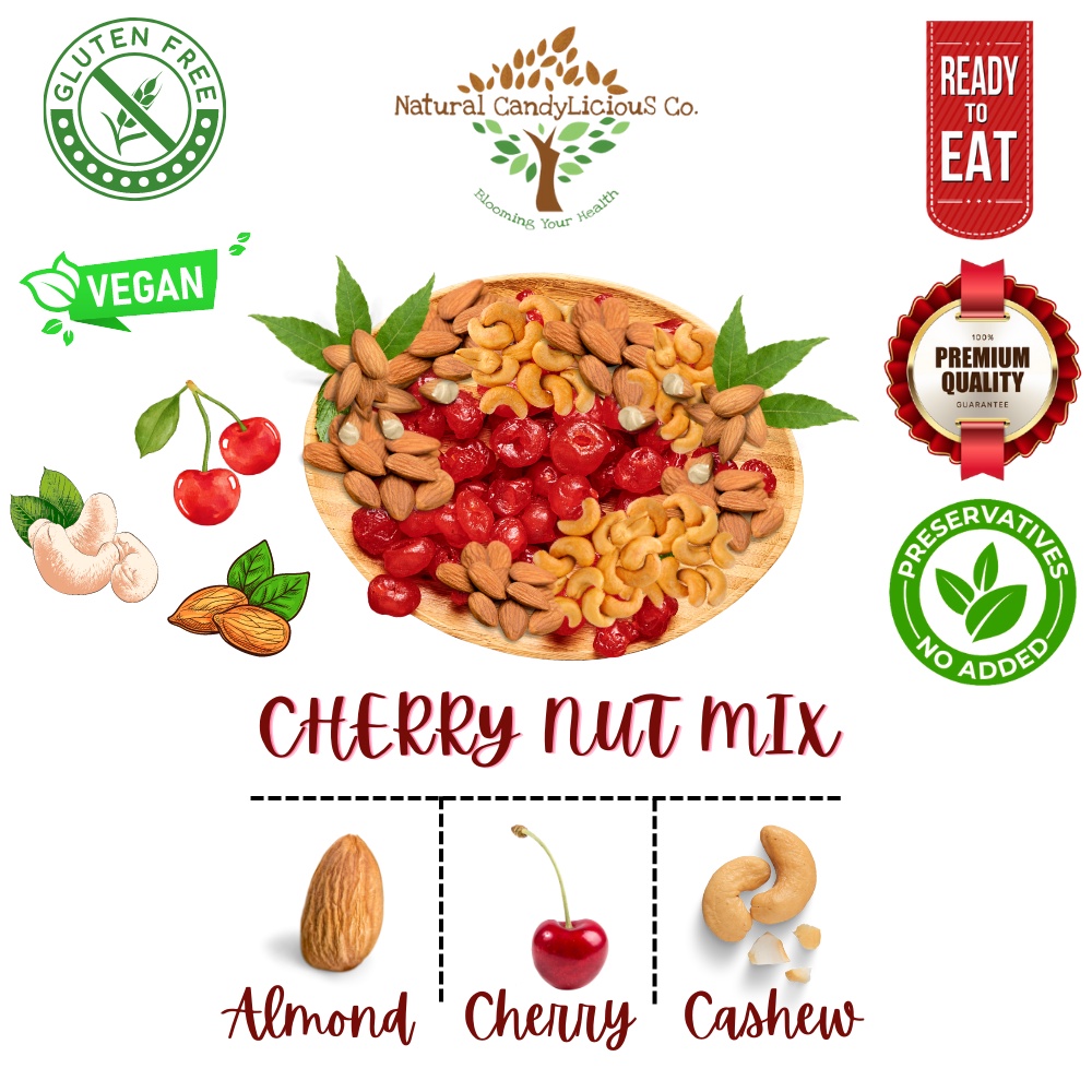 Cherry Nut Mix | Campuran Kacang & Ceri Kering | 樱桃坚果混合 – CandiLica Co ...