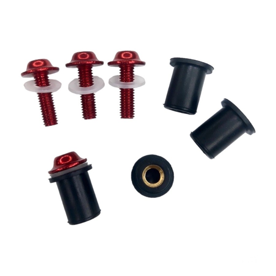Visor Bolt CBR250RR Blue Bolt Nut Winshield CBR 250RR Visor Rubber Nut ...
