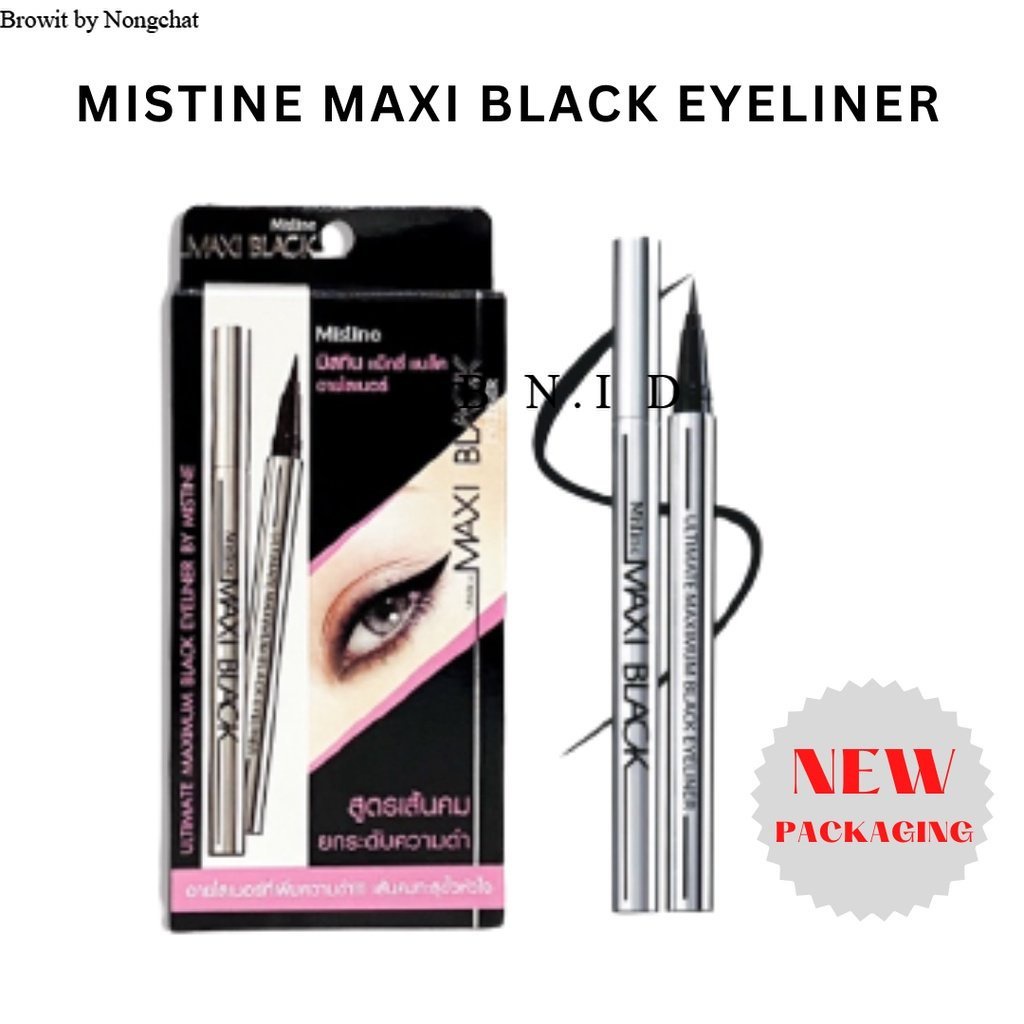 Mistine Ultimate Maximum Black Eyeliner | Thai Eyeliner | Shopee Malaysia