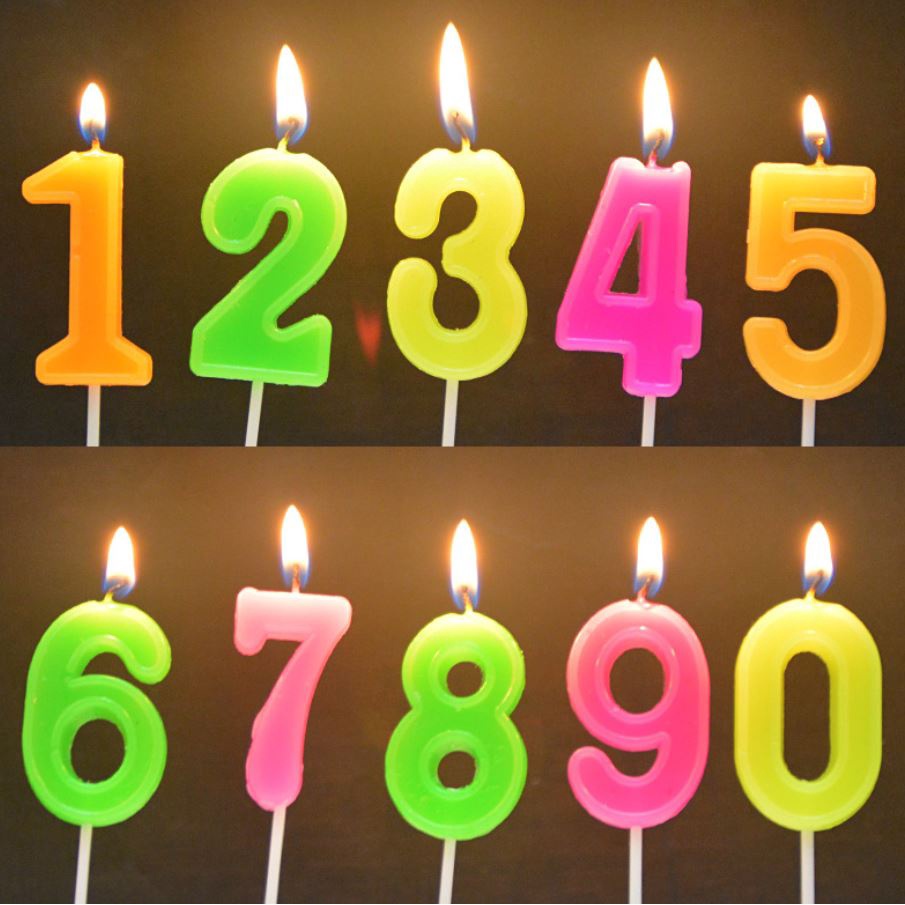 Creative children's birthday candle cake smoke-free number letters ...