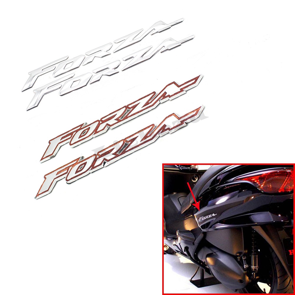 Motorcycle 3D Emblem Badge Decal Battery Cover Side Tank Logo "FORZA ...
